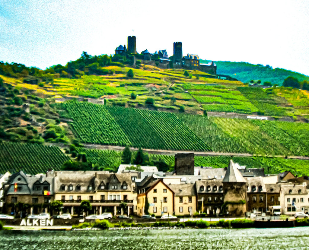 Mosel River Wine Country - Oberfell, Germany - Indigo Artistic